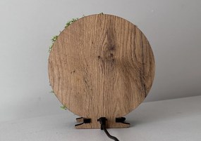 Li-Go "Kříž v mechu" lampa 20x22 cm provedení povrchu: černá s patinou