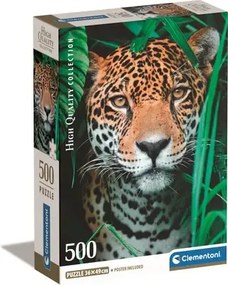 Clementoni PUZZLE Jaguár v džungli / 500 dílků / od 10 let
