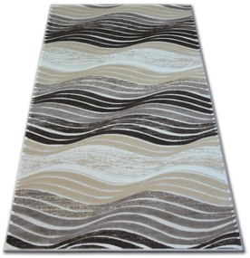 Kusový koberec ACRYLOVY YAZZ 1760 hnědý / tmavě béžový