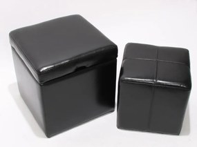 Sedací kostka Onex (SET 2 ks) - Černá