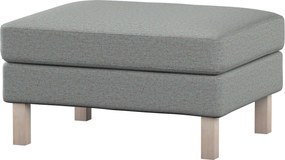 Potah na podnožku IKEA Karlstad barva modrá látka pletený vzor