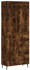 Skříň highboard kouřový dub 69,5 x 34 x 180 cm kompozitní dřevo,  3199830