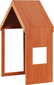 Patrová postel se střechou voskově hnědá 75 x 190 cm borovice 3282021