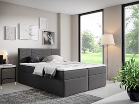 Eka Kontinentální čalouněná postel ANNA - Trinity (160x200 cm) Barva látky Trinity: Světle hnědá (Trinity 2306)