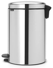 Brabantia NEWICON Pedálový odpadkový koš 20 l - lesklá ocel - kovové vědro