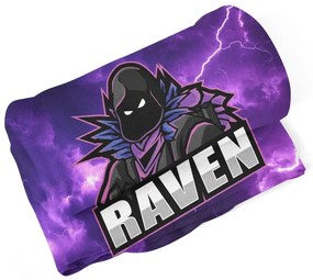 Sablio Deka FORTNITE RAVEN Fialová bouře - 150x120 cm