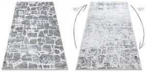 Moderní MEFE koberec 6184 Dlažba cihlový Strukturální, dvě úrovn velikost 240x330 cm | krásné koberce cz