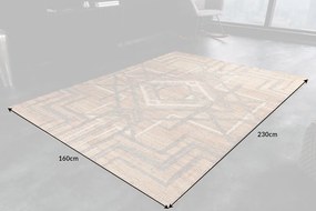 Designový koberec Rasida 230 x 160 cm béžově šedý