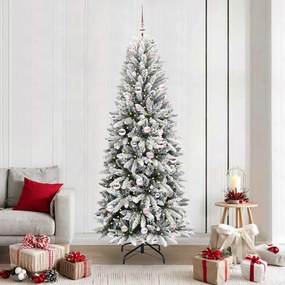 Umělý vánoční stromeček Bílá 210 cm PVC, plast, ocel a PE 3396059
