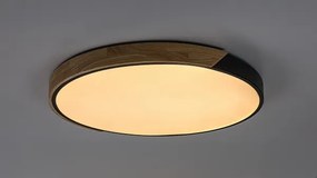 Rabalux 71418 - LED Stropní sv MAPLE2 42W/230V 3000/4000/6500K černá/dub pr.61cm