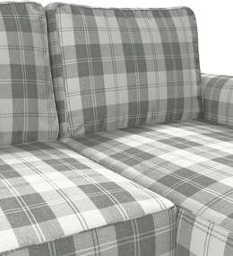 Potah na pohovku IKEA Backabro rozkládací se šezlongem barva šedá látka pletený vzor, vzorované