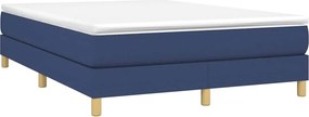 Box spring postel s matrací modrá 140x190 cm textil 3144173