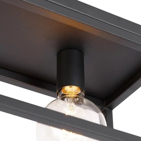 Průmyslová stropní lampa černá 99,5 cm 4světelná - klec