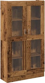 Skříň old wood 82,5 x 30,5 x 150 cm kompozitní dřevo 3318718