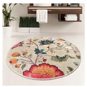 Foutastic Vintage Flower Béžová průměr 100 cm