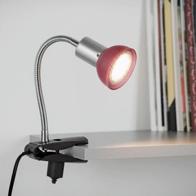 Lampa Briloner na klipu s flexibilním ramenem - GU10, v.34 cm Barva: Modrá-titan