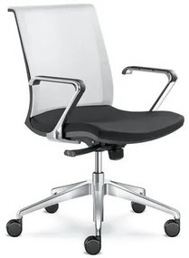 LD seating Kancelářská židle LYRA NET 203-F80-N6 BR-785-N6 - hliníkové područky pevné LÁTKY 1 / FLORIDA, ERA 2021 SÍŤOVINY RHYTHM