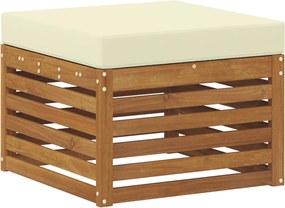 Venkovní pohovková souprava 4 ks Přirozená a Krémová 3384196