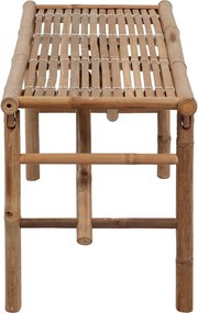 Skládací zahradní lavice s poduškou 118 cm bambus 3063868