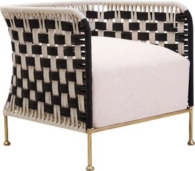 Černobílé křeslo Satna – Premier Housewares