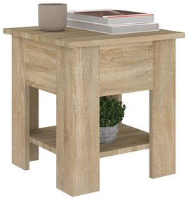 Konferenční stolek dub sonoma 40 x 40 x 42 cm kompozitní dřevo - Default Title