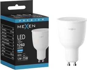 Mexen Nova, LED žárovka GU10, 12W, studená - 6500K, 1260 lm - L108-GU10-1265-01