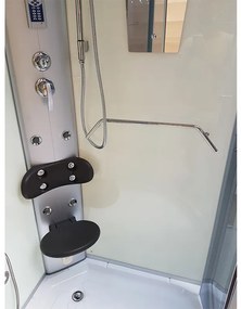 BPS-koupelny Hydromasážní box HYD-R71W 80 SA, 80x80 se saunou