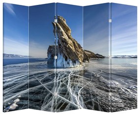 Paraván - Ledová skála (210x170 cm)