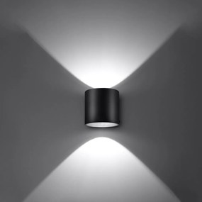 Sollux Lighting Nástěnné svítidlo ORBIS 1 černé