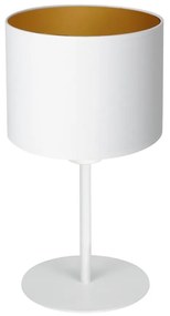 Luminex Stolní lampa ARDEN 1xE27/60W/230V pr. 18 cm bílá/zlatá LU3451