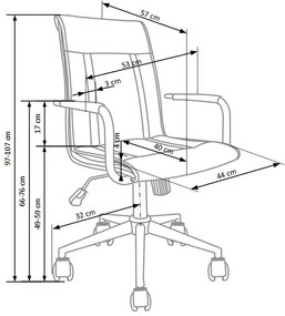 Kancelářská židle Roten bílá