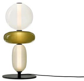 Bomma Pebbles skleněná podlahová/stolní lampa, malá Barva: Zelená, Konfigurace: Model 1