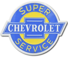 Plechová cedule Chevrolet Super Service 30 cm