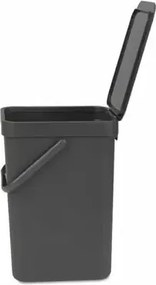 Brabantia Sort  Go Odpadkový koš 12 L tmavě šedá / 20 x 35.1 x 24.9 cm