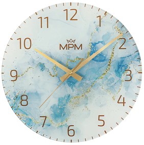 MPM Unikátní skleněné hodiny MPM Onyx E09.4375