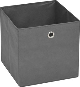 Úložné boxy 4 ks netkaná textilie 32 x 32 x 32 cm šedé 245747