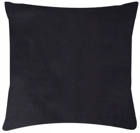 XPOSE® Bavlněný povlak na polštář MICHAELA - černý 40x40 cm