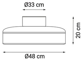 Bílé LED stropní svítidlo Robotto – SULION