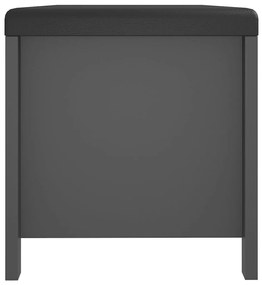 Úložný box s poduškou šedý 105 x 40 x 45 cm dřevotříska - Default Title