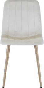 Béžová sametová židle LAVA CAMEL BEIGE