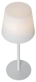 Sada 2 dobíjecích stolních lamp bílých 40 cm IP54 - Jude