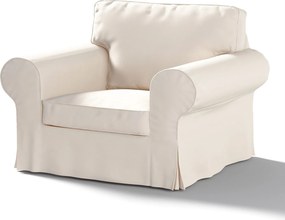 Potah na křeslo IKEA Ektorp barva béžová látka pletený vzor