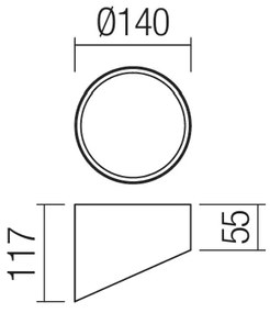 Redo 01-1630 - LED Bodové svítidlo UTO LED/18W/230V pr. 14 cm černá