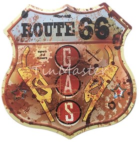 Cedule značka Route 66 GAS