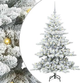 Umělý Skládací Vánoční Strom s stojanem Bílá 150 cm PVC a ocel 3397708