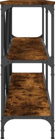 vidaXL Konzolový stolek 160 x 30 x 75 cm kompozit a železo [832850] Barva: kouřový dub