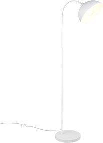 Bílá stojací lampa s kovovým stínidlem (výška 170 cm) Sierra – Reality
