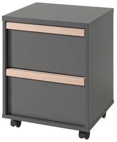 Pojízdný kontejner Molde k psacímu stolu antracit 48cm
