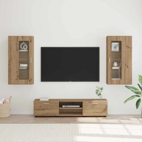 Sestava TV skříněk FLORIN 3 ks Artisanový dub Kompozitní dřevo 3397933