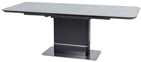 Rozkládací jídelní stůl 160-210 cm Peris (šedá + černá) (pro 8 a více osob). 1050697